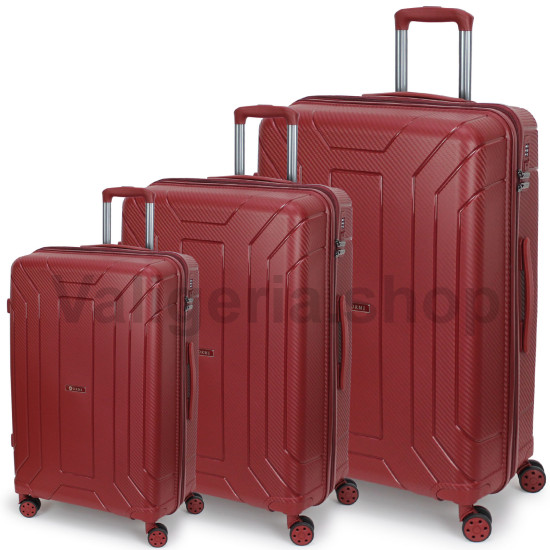 Set 3 Valigie ORMI Rigido Ultraleggero con luchetto americano TSA