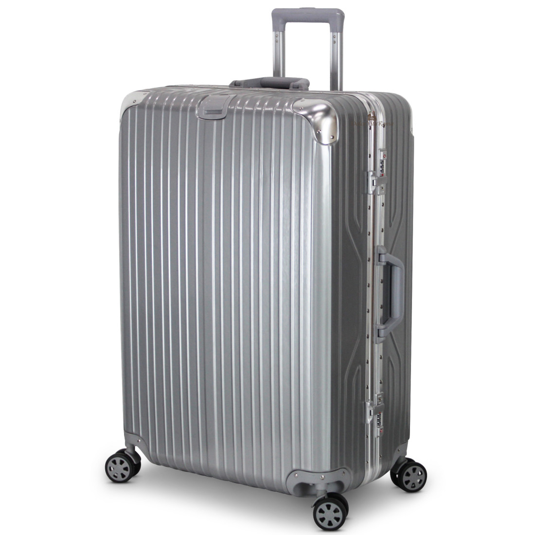 Set di valigie rigido in alluminio e ABS con lucchetto TSA